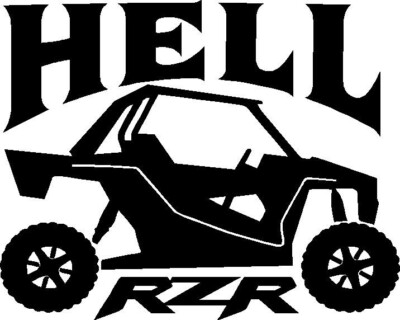 RZR side by side Hell RZR vinyl decal sticker off road | eBay