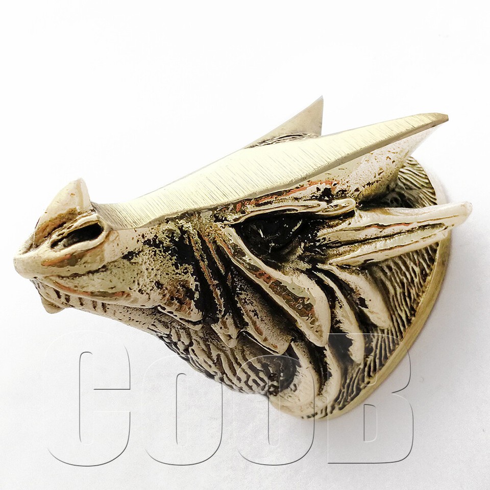 DRAGON Knife Pommel Finger Guard Solid Bronze for Custom Knives Making ...