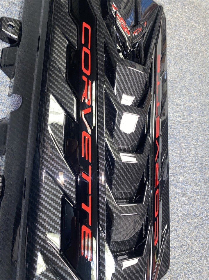 C8 CORVETTE LT2 ENGINE COVER - Carbon Fiber - Dirty Dips Hydrographics ...