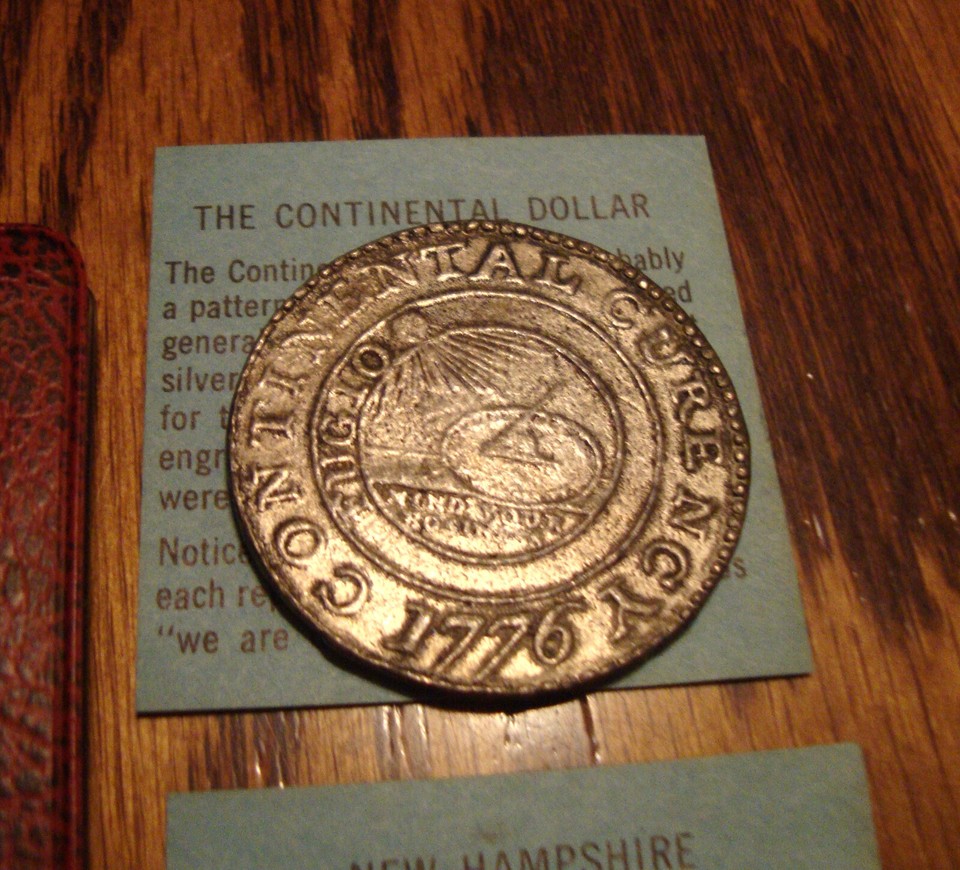 NINE VINTAGE COLONIAL COIN REPLICAS/50 YEAR OLD SET/MADE IN U.S.A ...