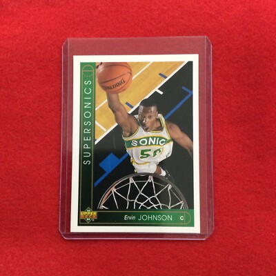 1993-94 Upper Deck - #321 Ervin Johnson Rookie Card-Seattle SuperSonics ...