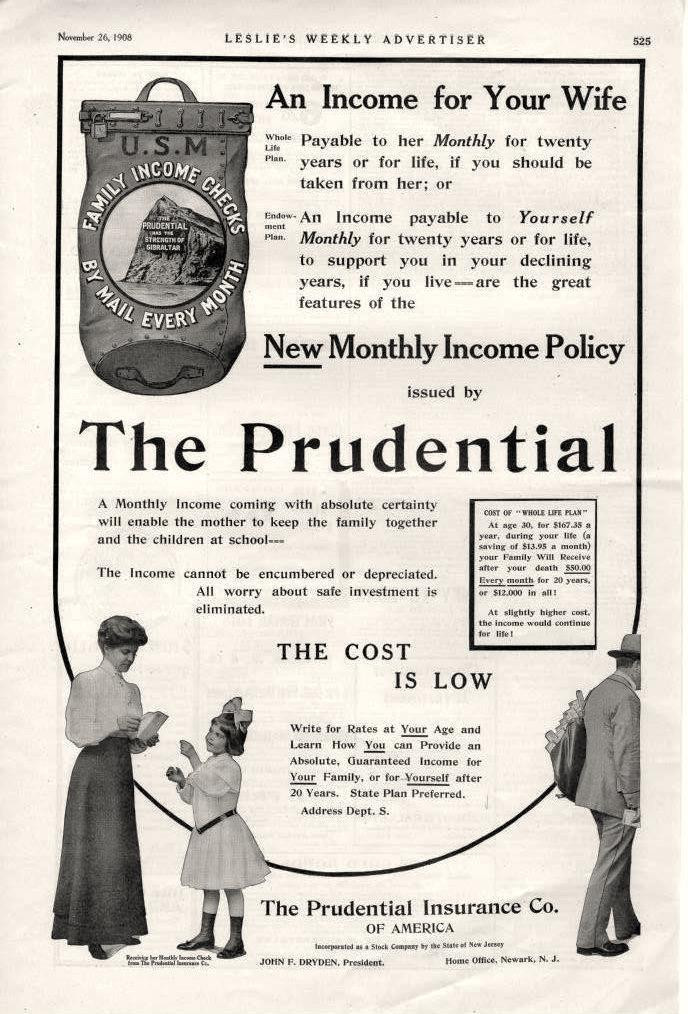 The Prudential Insurance Company - Original Advertisement - Large Size ...