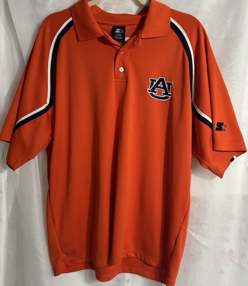 Auburn University Orange Polo Short Sleeve Shirt. Large | eBay