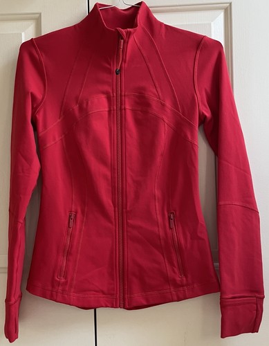 LN!!🍒LULULEMON sz 6 Classic DEFINE Jacket DARK RED ~ VVHTF COLOR ...
