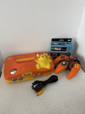 Nintendo 64 Console Pokemon Pikachu Orange Edition Woking Tested F/S | eBay