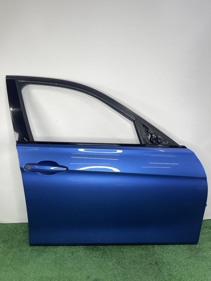 BMW F30 F31 Front Right Door B45 Estoril Blue Metallic Driver Side ...