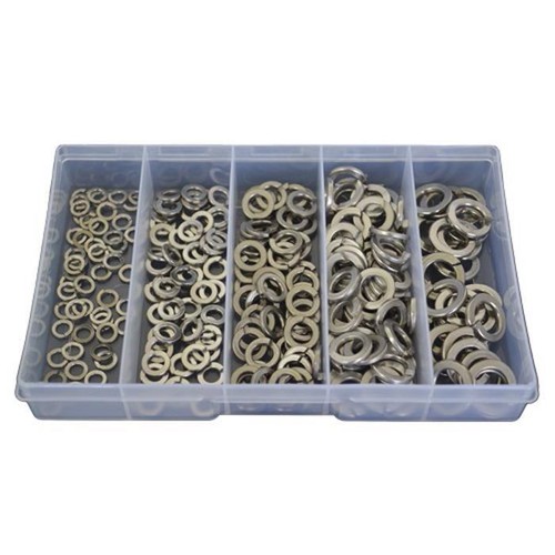2 x 225 Piece M5 M6 M8 M10 M12 Stainless Spring Washer G316 Assortment ...