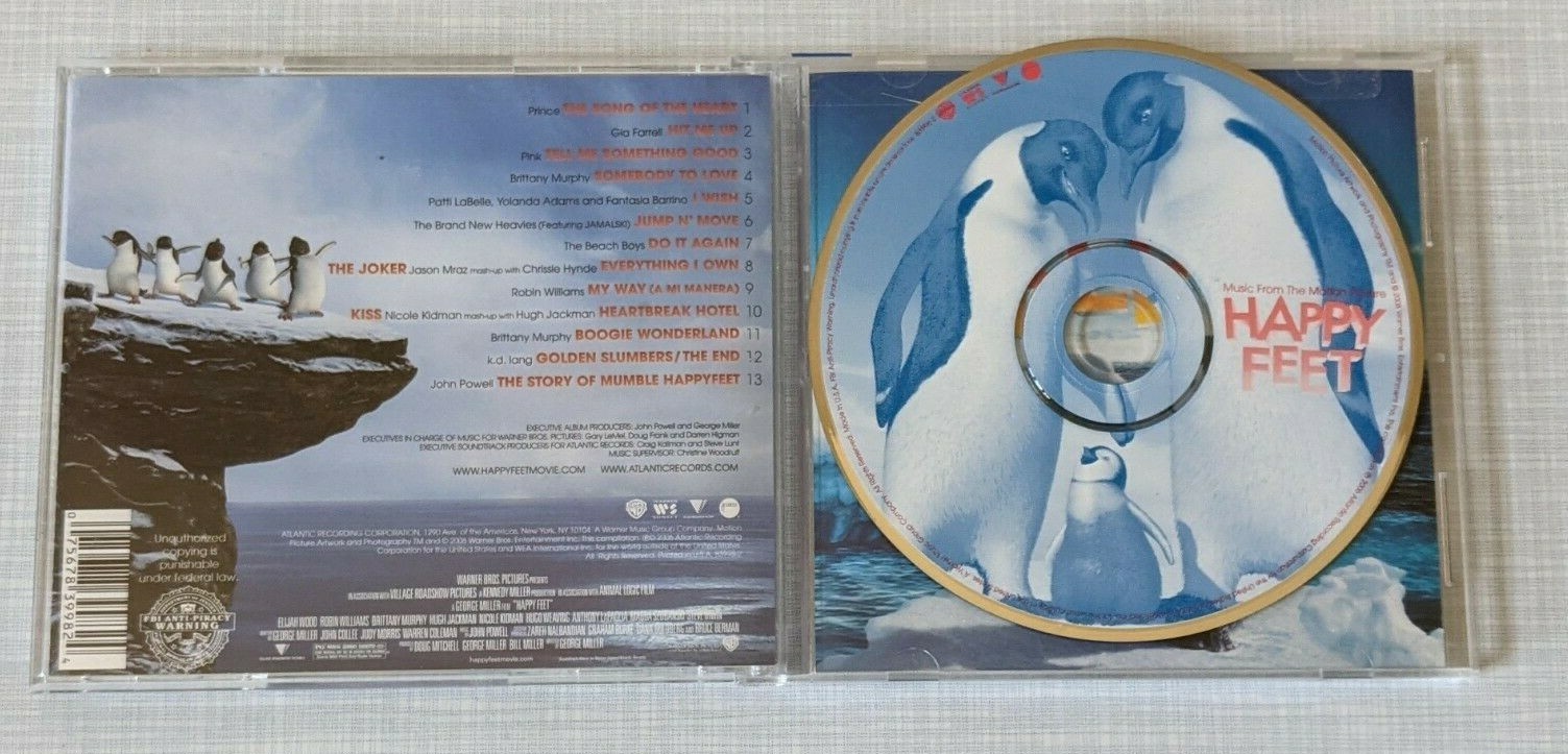 Happy Feet CD Original Soundtrack Music From The Motion Picture - 2006 ...