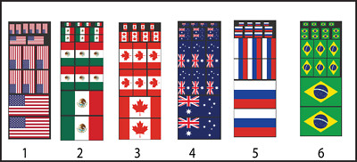 US American & International RC Flag stickers 1/24-1/5 - Traxxas Axial ...
