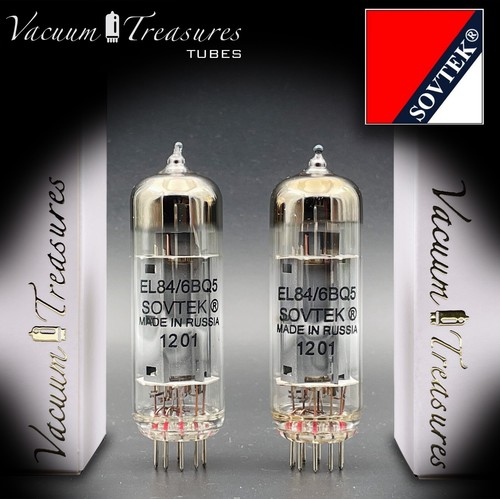 EL84 (6BQ5) SOVTEK Halo Getter Matched Pair Vacuum Tubes MADE IN RUSSIA | eBay