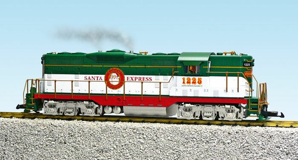 USA Trains 22134 G Scale Gp7-9 Diesel Christmas Locomotive for sale ...