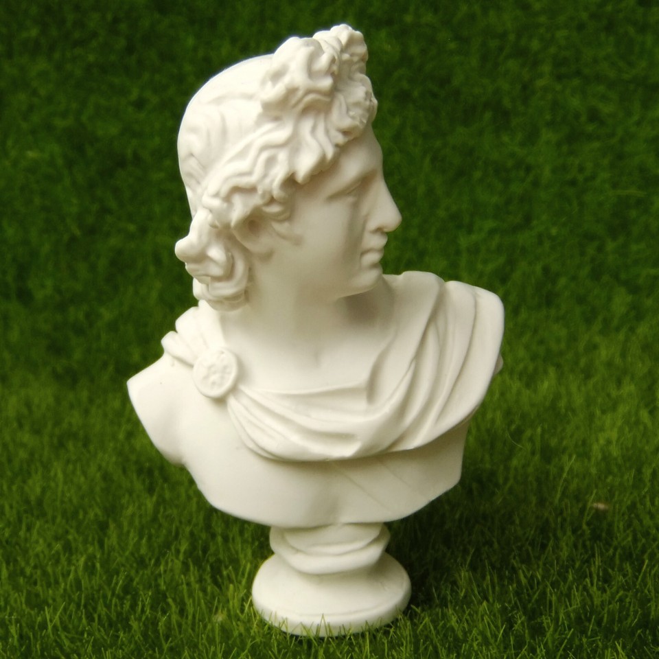Bust Apollo Belvedere Leochares Sculpture Miniature Replica ...