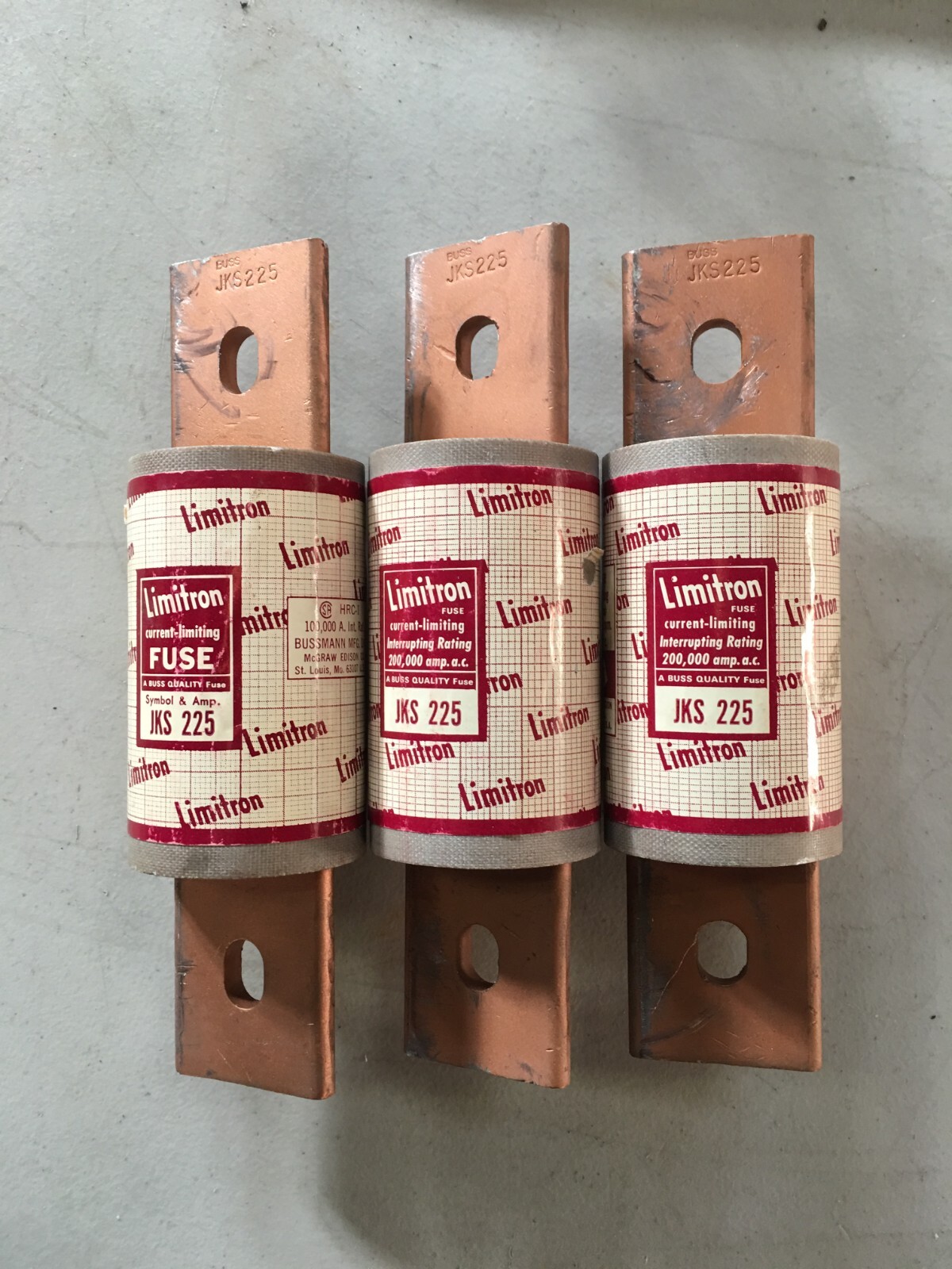 JKS225 Bussmann 225A Limitron Fuse (lot of 3) Current Limiting | eBay