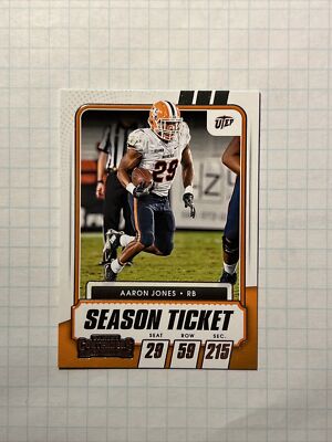 2021 Contenders Draft Picks Base Season Ticket #53 Aaron Jones UTEP ...