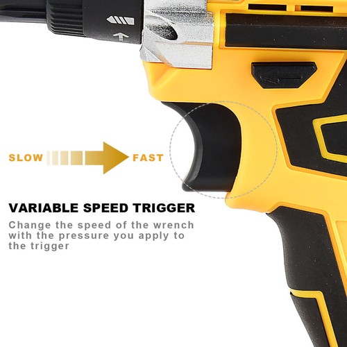 Cordless Brushless Impact Driver Electric Drill Combo Kit with Battery ...