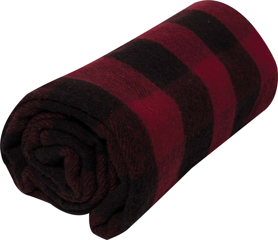Red & Black Buffalo Plaid Flannel Blanket Bed Cover Wool Throw 62" x 80 ...