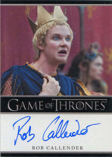 Game of Thrones Season 7 Autograph Card Rob Callender as Clarenzo | eBay