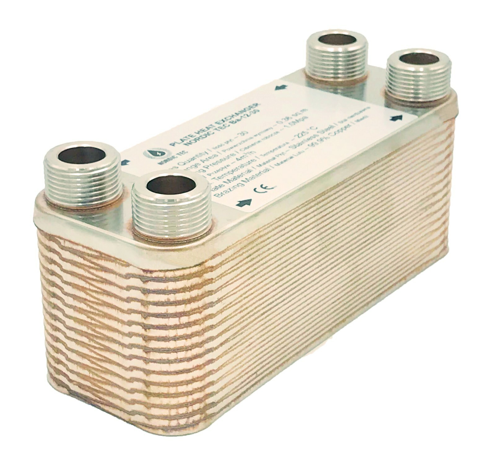 NORDIC TEC Plate Heat Exchanger Ba-12 25-100kW OPTIONAL Brackets set ...