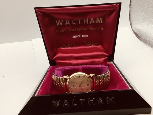WALTHAM Mens Swiss 6/0-C 644 17 Jewel 1940s Vintage Watch with Original ...