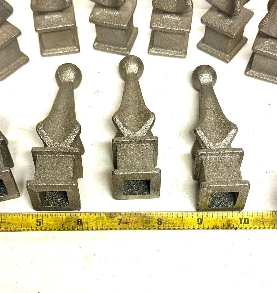 Ornamental Railings 10 Finials fit 5/8" square Fence Gate toppers cast ...