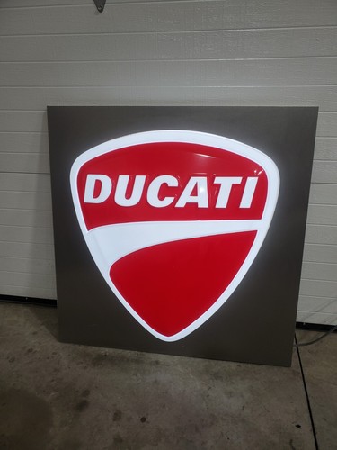 Ducati dealer sign factory oem off the Show Room lights up