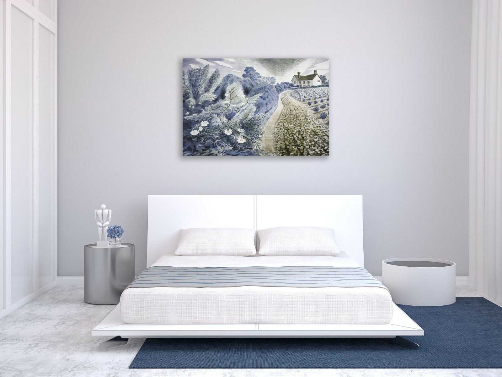 CANVAS WALL ART ARTWORK FRAMED PRINT PAINTING Eric Ravilious Essex ...