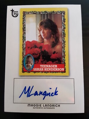 2013 Topps 75th Autograph Maggie Langrick Sarah Henderson | eBay