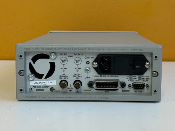 HP Agilent 33120A 15 MHz, Function / Arbitrary Waveform Generator ...