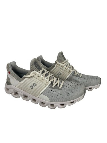 Women’s On Cloud OC White & Gray “Cloudswift 3” Running Walking Shoes ...