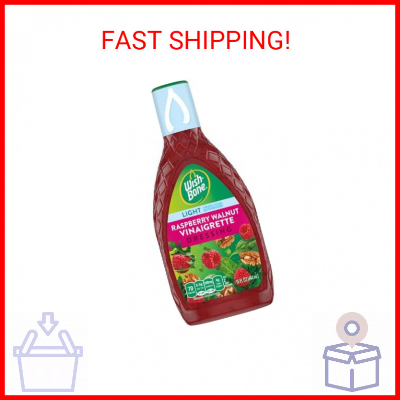 Wish-Bone Light Raspberry Walnut Vinaigrette Dressing,15 FL oz Bottle ...
