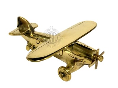 Brass Jet Plane Table Top Decorative Showpiece for Office Home Decor ...