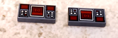 New LEGO Star Wars Computer Screen Three Monitors Dark Red Silver ...