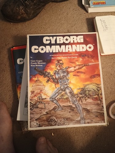 1987 Cyborg Commando RPG Set 1: The Battle for Earth game + 3 ad on ...