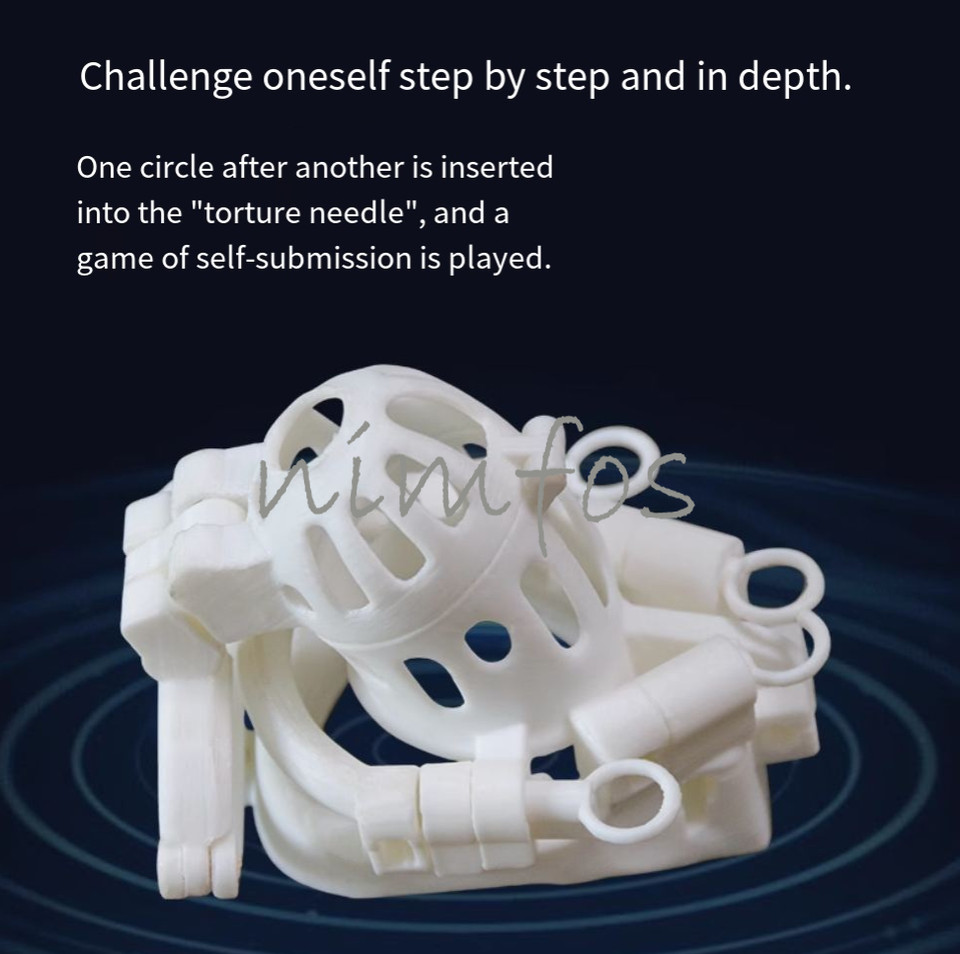 3D Printing Custom Chastity Cage Device Scrotal Stretcher Lock Ring ...