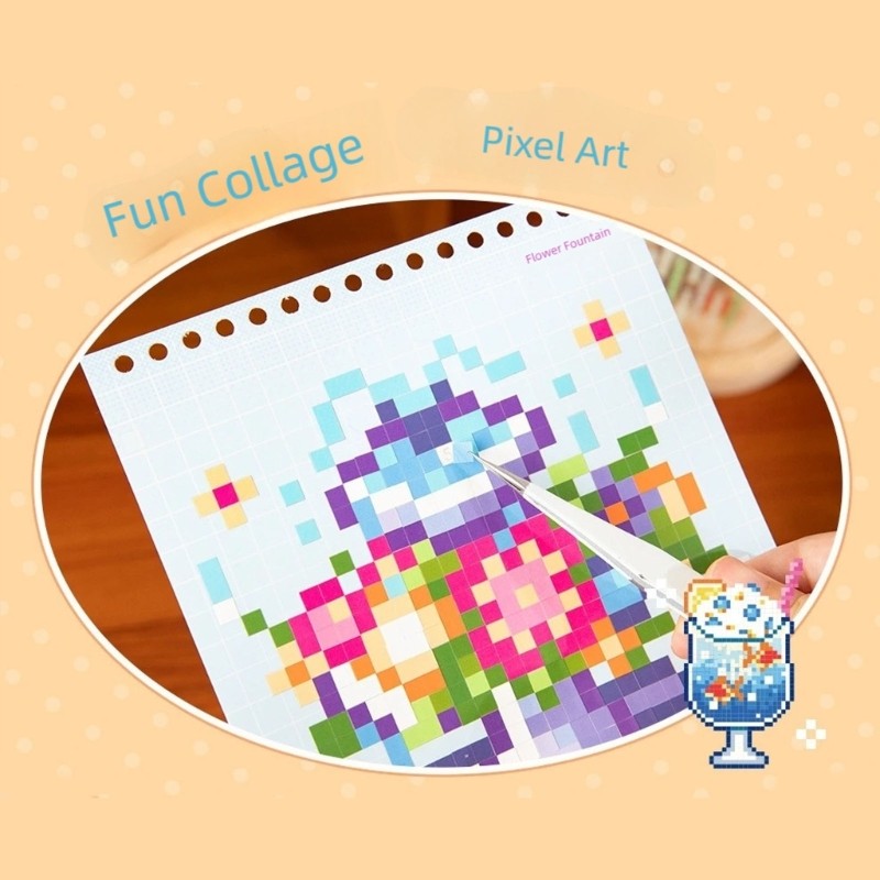 Twin Coil Binding Paper Sticker Book Educational Sticker for Kid Adult ...