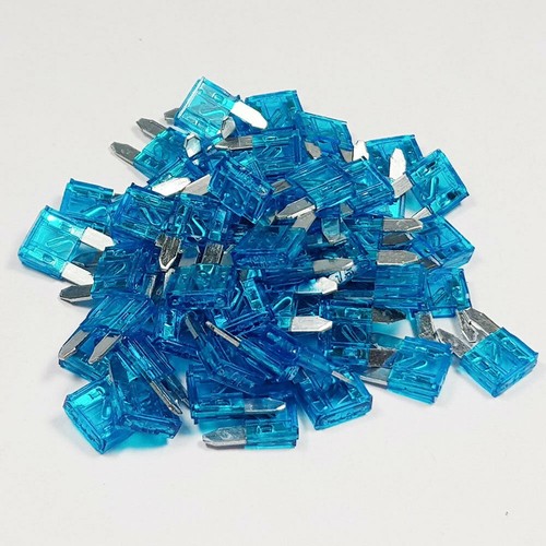 15 Amp Blue Mini Blade Fuse 15A Amps A ATM Grey Auto Car Van Bike Fuses ...