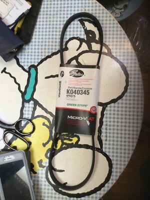 Gates K040345 Serpentine Belt Premium OE Micro-V-AT GATES 4PK875 Green ...