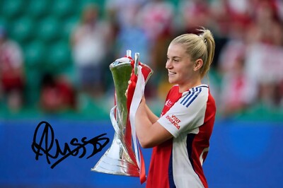 Alessia Russo Arsenal Ladies Champions League Signed Pre-Print 6x4 ...