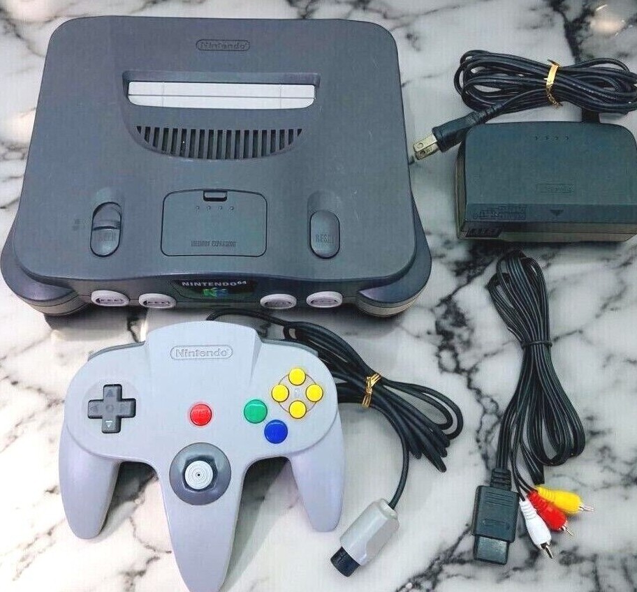 N64 Nintendo 64 console Black select option Bundle Used Region free ...