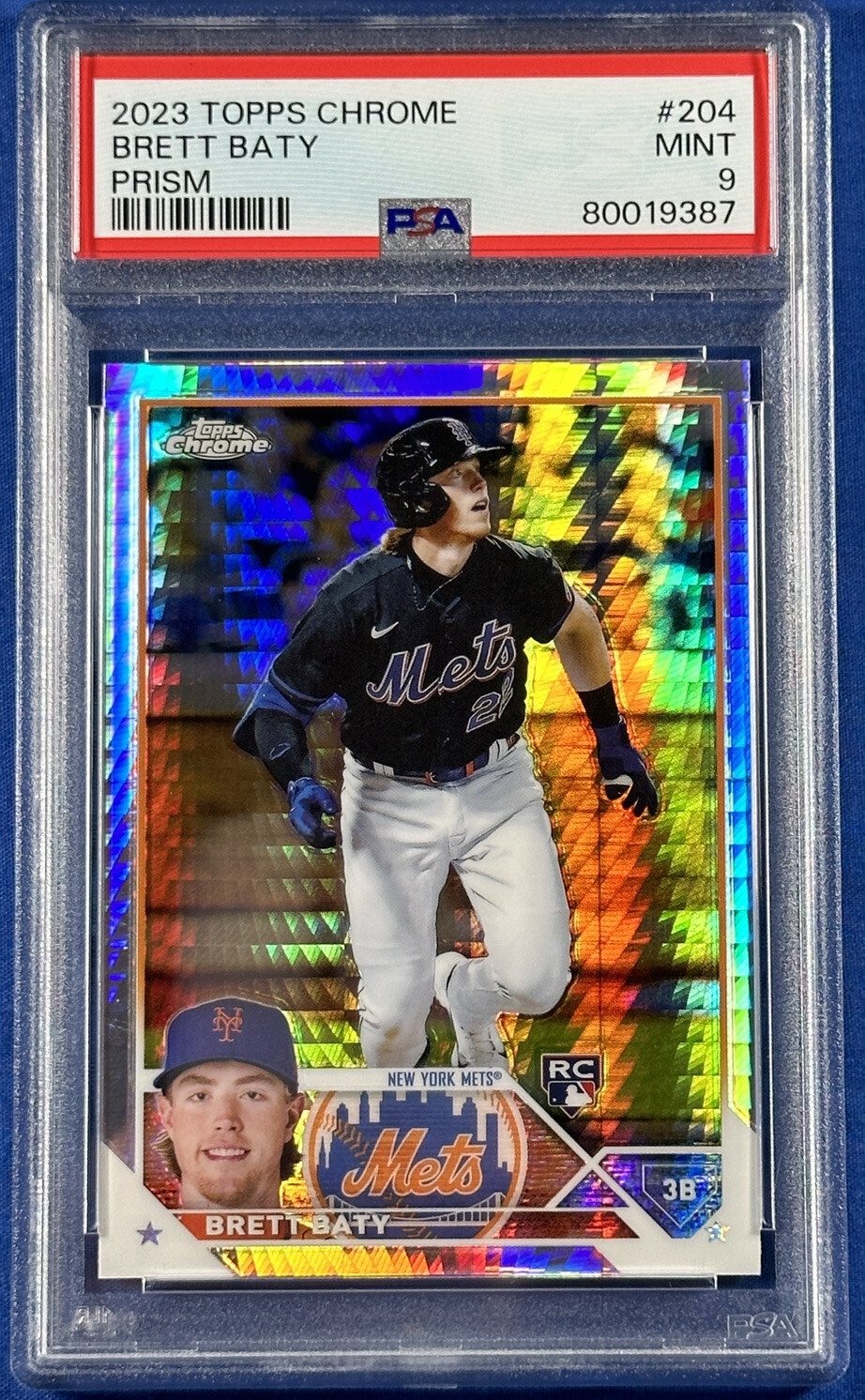 2023 Topps Chrome - Prism Refractor #204 Brett Baty (RC) for sale ...