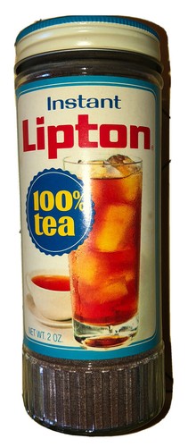 1970’s *Sealed* Lipton Instant 100% Tea (small Amount Of Tea inside ...