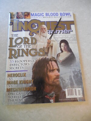 INQUEST GAMER Magazine JANUARY 2003, THE LORD OF THE RINGS, HEROCLIX ...