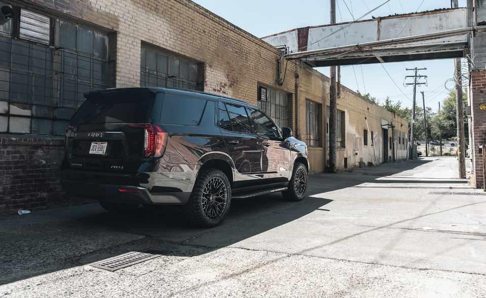 4 New 20" Fuel D869 Sigma Blackout 20x9 6x5.5 6x139.7 Wheels Rims Chevy ...