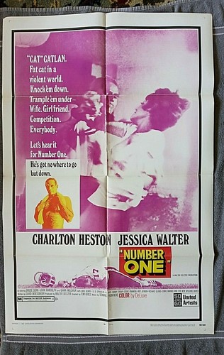 Number One Movie Poster FOOTBALL Charlton Heston JESSICA WALTER Bruce ...