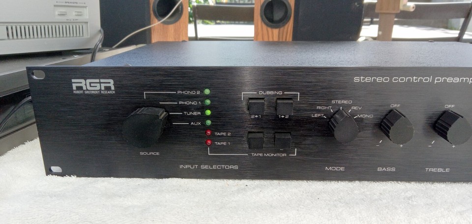 RGR Robert Grodinsky Research model 4-1HG Stereo Preamplifier Works ...