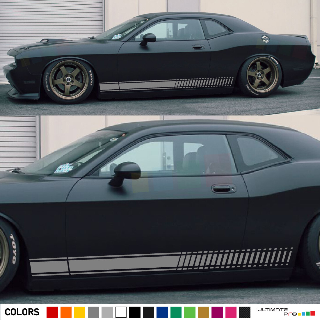 Rocker Stripe for Dodge Challenge Decal Sticker Kit Sport SXT GT R/T ...