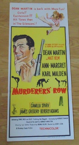 MURDERERS ROW ORIGINAL 1966 DAYBILL CINEMA FILM MOVIE POSTER Dean ...