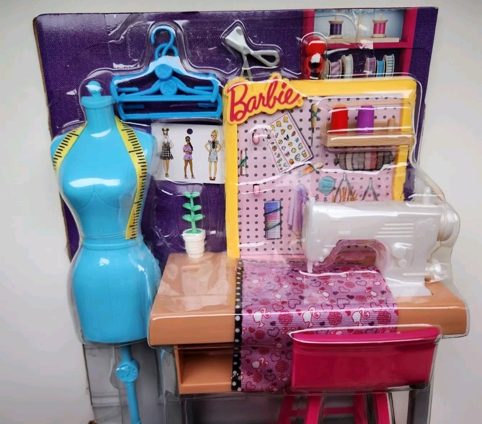 Barbie You Can Be Anything Fashion Design Studio Sewing Machine ...