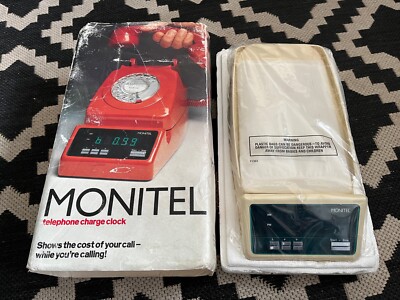CIRCA 80'S VINTAGE MONITEL BT 746 TELEPHONE PHONE CALL CHARGE DIGITAL ...