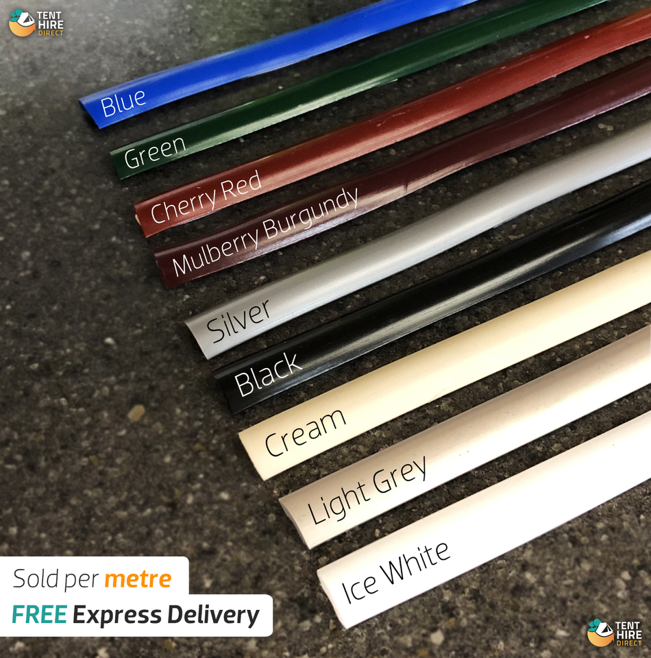 NEW Burgundy Motorhome & Caravan Rail PVC Infill Rubber Trim Strip(12mm ...